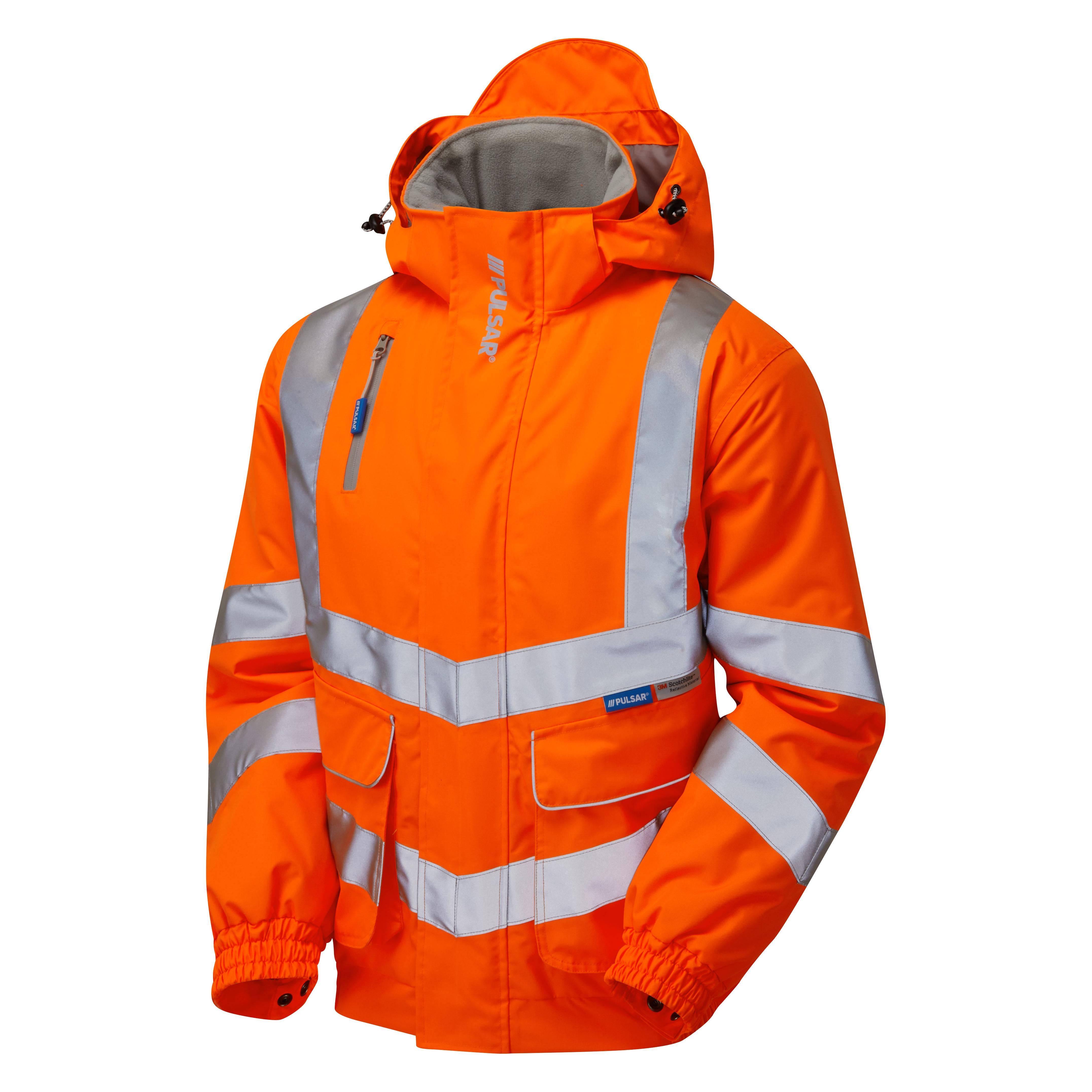 PULSAR® HV Orange Padded Bomber Jacket – JM HSE
